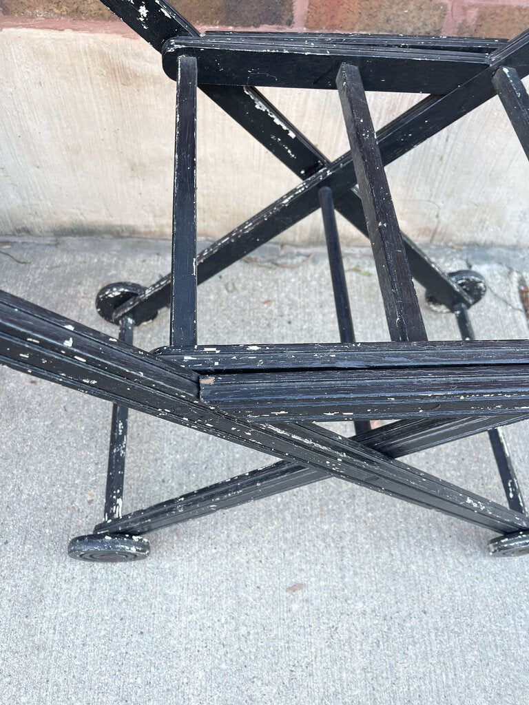 Black chippy paint foldable cart (in store pick up only) – Warehouse 55 ...