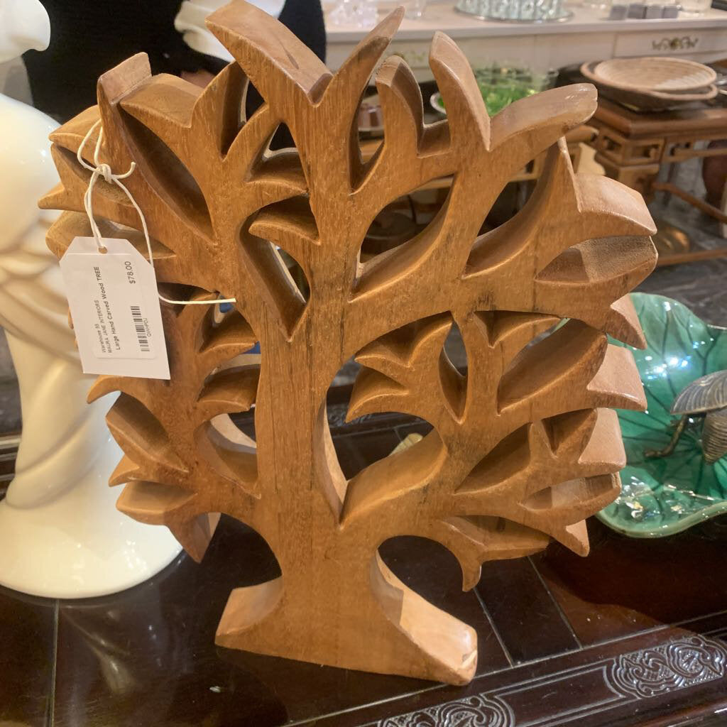 Large Hand Carved Wood TREE – Warehouse 55 Chicago